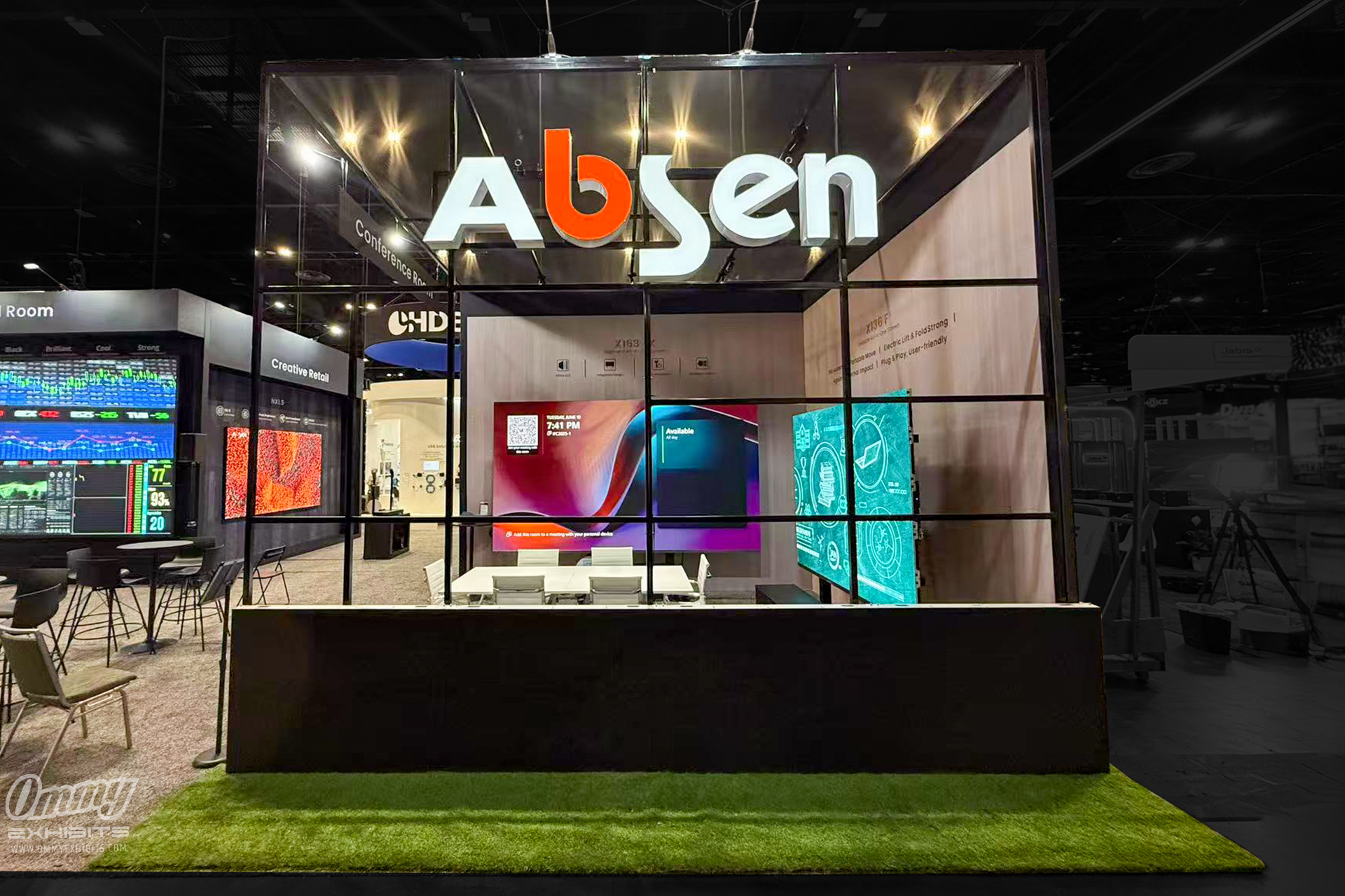 Constructing an Engaging Infocomm Booth for Absen in 2025 | Ommy Exhibits
